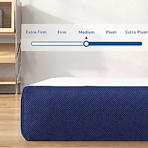 SogesSleep Tri-Fold Memory Foam Mattress, 4 inch Portable Floor Mattress Twin Size, Folding Mat for Travel & Camping & Yoga, Cover Washable Foldable Mat, CertiPUR-US Certified