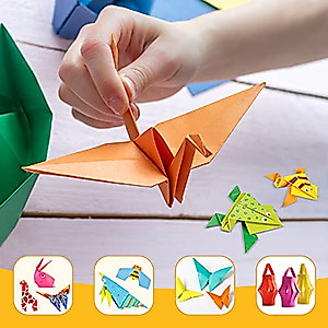pigipigi Craft Origami Paper for Kids - 208 Sheets Vivid Colorful Folding Papers 54 Patterns Art Projects Kit for 5 6 7 8 9 10 11 12 Years Old Girl Boy Teen Birthday Gift Preschool Educational Toy