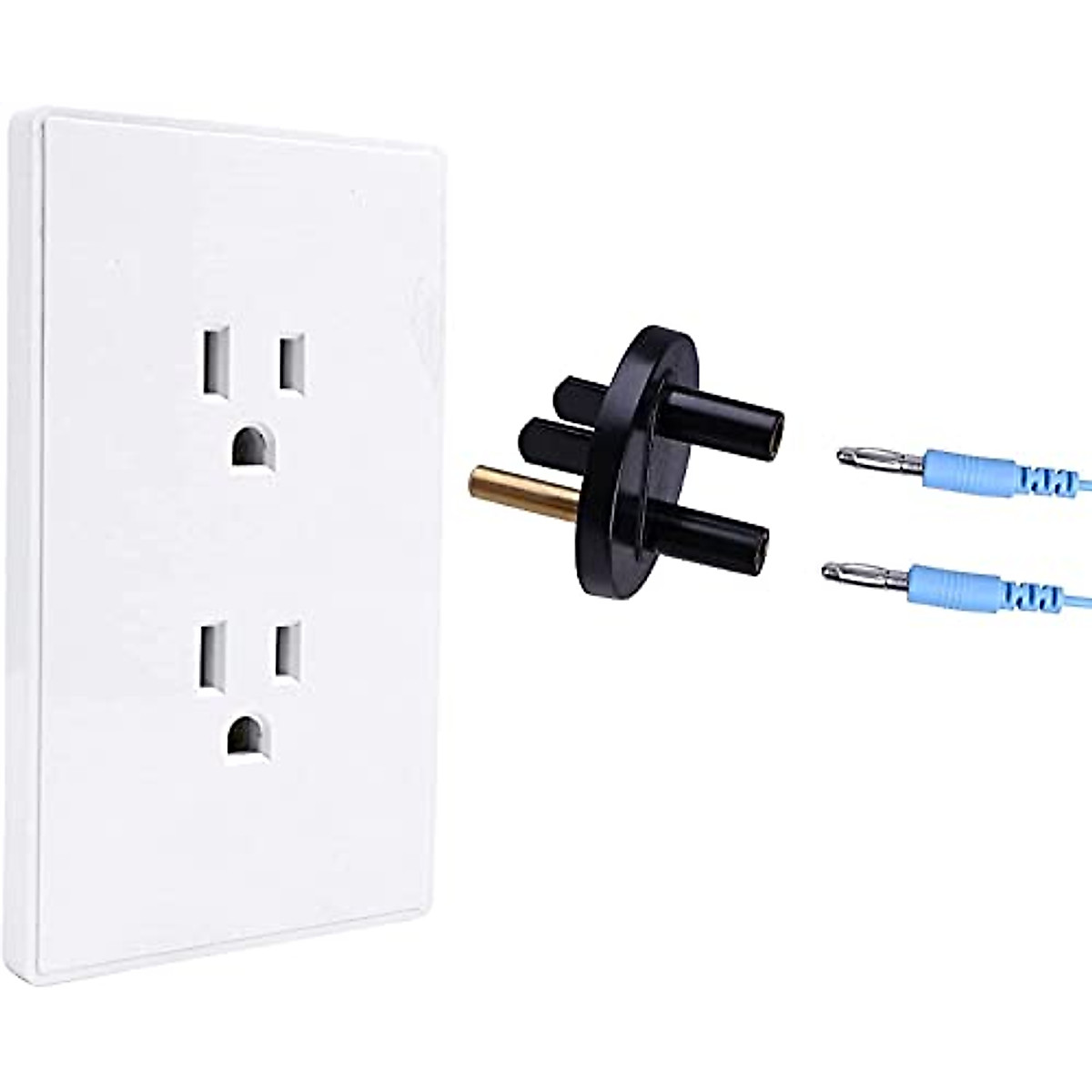 IUZIT Grounding Outlet Plug with Anti-static Wrist Strap and Grounding Wire, ESD Safe for Computer,PC Building, Electronics Repair