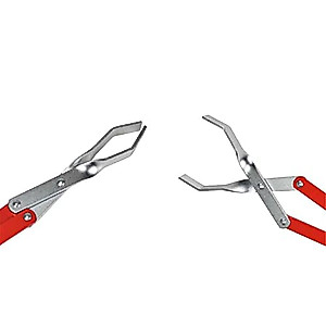 CSSIM Firewood Tongs Skyflame Heavy Duty Firewood Log Claw Grabber for Indoor Fireplace Outdoor Gas Fire Pit & Wood Burning Chiminea Modern Stainless Steel Fire Tongs for Moving Firelogs