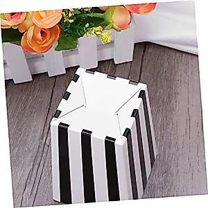 jojofuny 24pcs Popcorn Boxes Candy Containers Disposable Containers Snack Box Container Popcorn Bags Buckets Cardboard Container Popcorn Buckets Popcorn Boxes Party Bags Black Gift Box