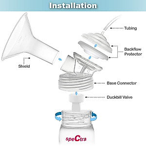 Nenesupply Pump Parts Compatible with Spectra17mm Spectra S1 Spectra S2 Pumps Replace Spectra Pump Parts Replace Spectra S2 Accessories and Duckbill Valve Spectra Flange Backflow Protector