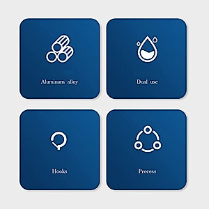 Milltrip Multifunction Aluminum Alloy Laundry Drying Rack with 26 Clips for Socks Underwear Scarf Gloves Baby Clothes