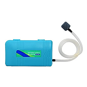 Saim Portable Aquarium Battery Operated Air Pump Backup Operated Fish Tank Air Pump Aerator Oxygen