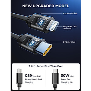 【Upgraded】 SUPERONE Retractable Car Charger 4 in 1, Fast Car Phone Charger with Cord 2.6ft, USB C and Lightning Car Charger Adapter, Compatible with iPhone 15/15 Pro Max/14/13/12/11, Galaxy, Pixel