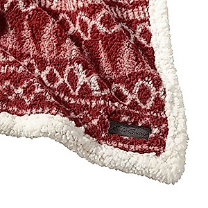 Eddie Bauer - Throw Blanket, Reversible Sherpa Bedding, Warm & Lightweight Home Decor for Colder Months (Alpine Fair Isle, Throw)