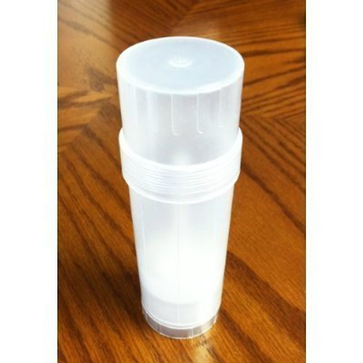 6 ct. Deodorant Twist-up Empty Containers (Natural) - for lotion bar, heel balm etc. (2 oz.) - Empty Deodorant Tubes (Clear)