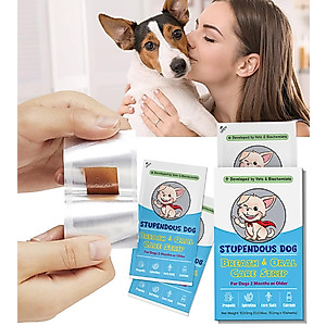 Stupendous Dog Breath Freshener Strip: Pet Dental Care Supplement for Clean Teeth, Fresh Breath, & Healthy Mouth - Dog Bad Breath Treatment, Brushless Oral Care Toothpaste for Dogs & Cats (30 Strips)