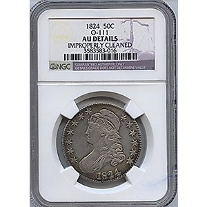 1824 Capped Bust Half Dollar AU Details NGC #3583583-016