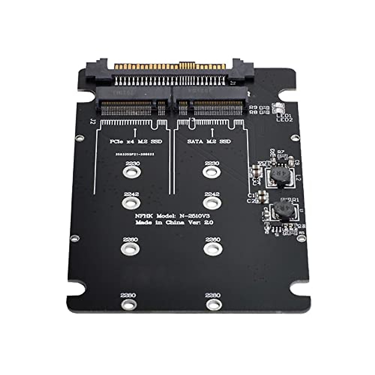 NFHK SFF-8639 NVME U.2 to Combo NGFF M.2 M-Key SATA PCIe SSD Adapter for Mainboard Replace SSD 750 p3600 p3700