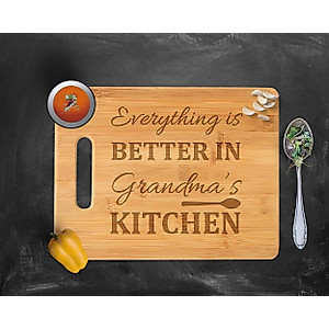 Krezy Case Wooden Cutting Board, Laser Engraved Board, Chopping board-Gift for Mom, Gift for Grandma,Cutting board for Grandma, Mothers day Gift,Grandma's kitchen
