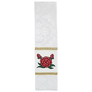 Needzo Our Lady of Guadalupe Chasuble - Gothic Style, Dura Fabric Bonding with Embroidery, 59" W x 51" L