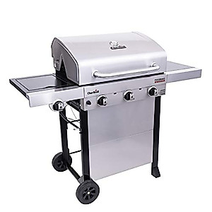 Char-Broil 463370719 Performance TRU-Infrared 3-Burner Cart Style Liquid Propane Grill, Stainless Steel