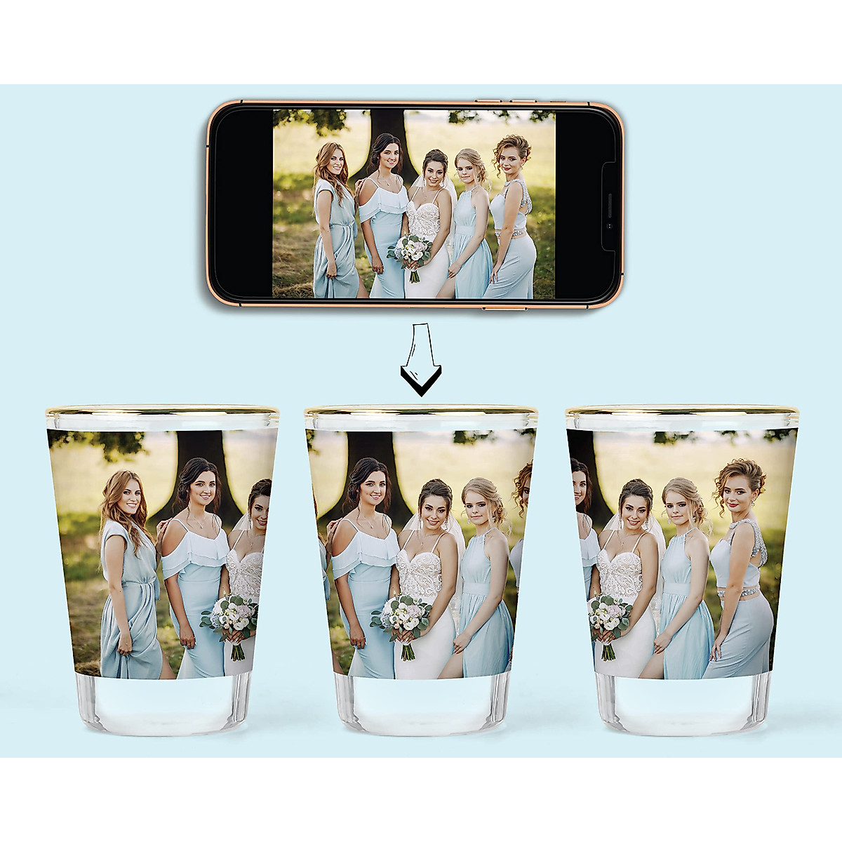 Custom Shot Glasses - Customized Shot Glass - Picture Shot Glasses - Wedding Shot Glass - Personalized Shot Glasses - Birthday Shot Glass