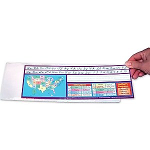 Really Good Stuff 12PK Desktop Helper 12” Self-Adhesive Vinyl Sleeves