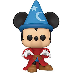 Funko Pop! Disney: Fantasia 80th Anniversary - Sorcerer Mickey Vinyl Figure (Bundled with Compatible Box Protector Case), Multicolor, 3.75 inches