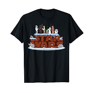 Star Wars Character Birthday Cake T-Shirt