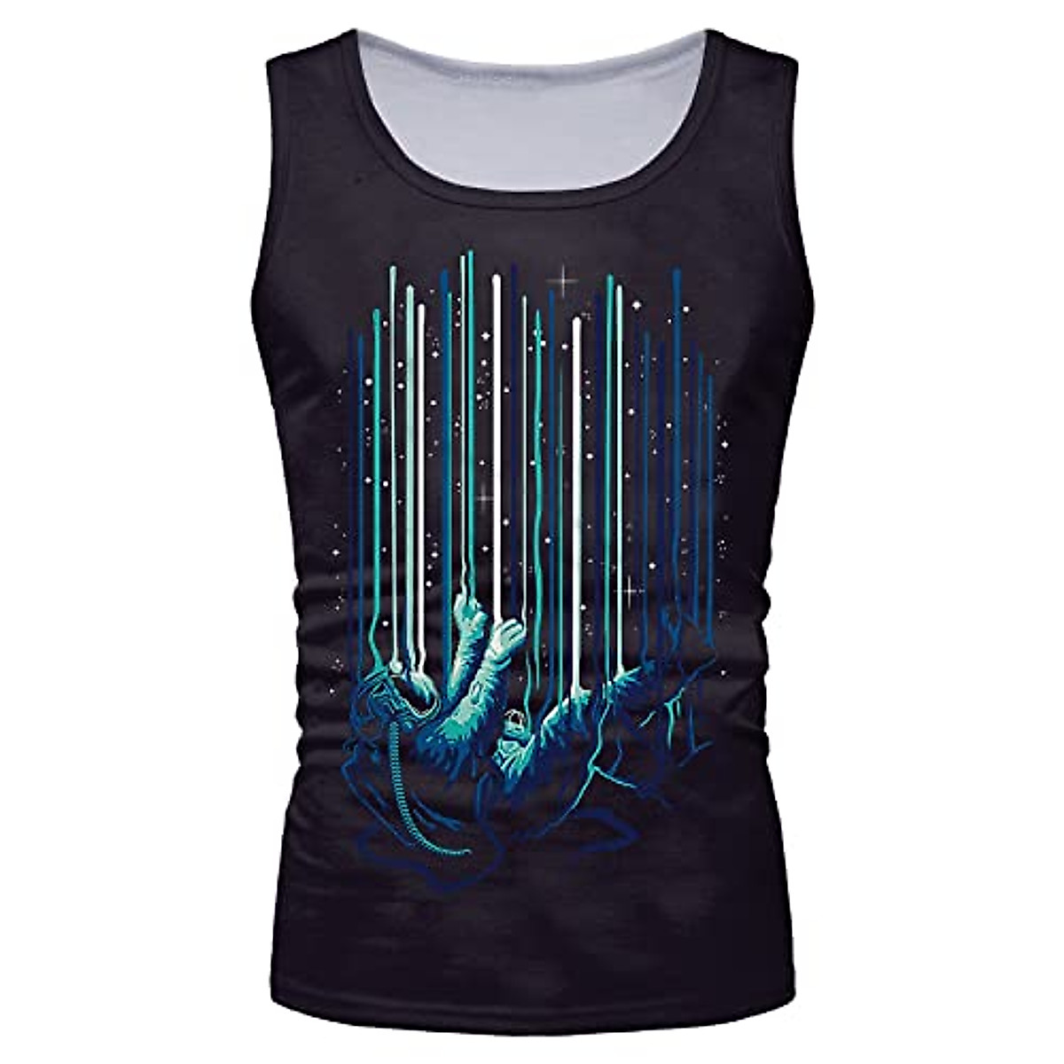 KAMEMIR Men's Performance Sleeveless Muscle T-Shirt Men's Comfort Square Cut Tank Multi Pack Valentines Gifts for Him