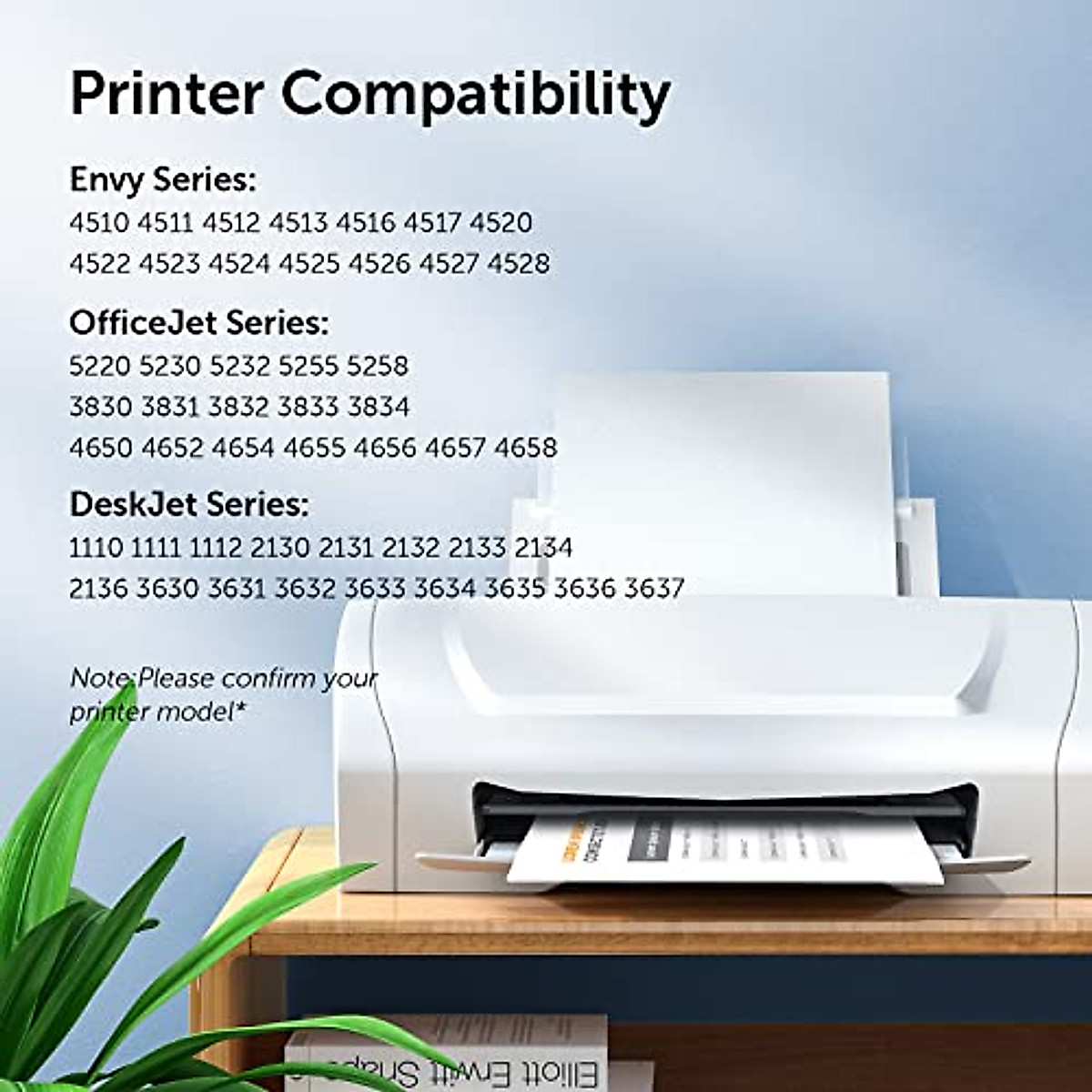 63XL Ink Cartridge Compatible Ink 63 XL Replacement with HP Officejet 4650 4652 4655 5200 5255 3830 Envy 4520 4512 Deskjet 1112 2130 2132 3630 Printer (2 Black)