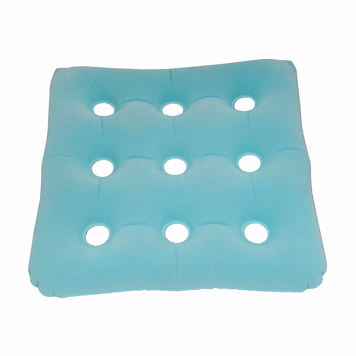 ObboMed HB-1502N New and Handy air Valve Foldable Portable, Inflatable Pressure Relieving Bath SPA Cushion W/ 4 Suction Cups for Bath Tube, Size 15 x 15.7 x 3” (38L x 40W x 7.5H cm)