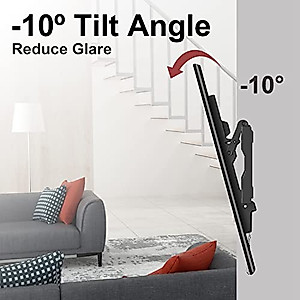 Tilting TV Wall Mount for Most 26-60 Inch TVs, Tilt TV Mount with Quick Release Lock, Low Profile Wall Mount TV Bracket Max VESA 400x400mm, Holds up to 99 lbs, Fits 8''-16'' Studs by USX STAR