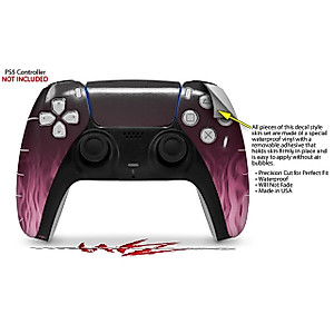 WraptorSkinz Skin Wrap compatible with Sony PS5 DualSense Controller Fire Pink (CONTROLLER NOT INCLUDED)