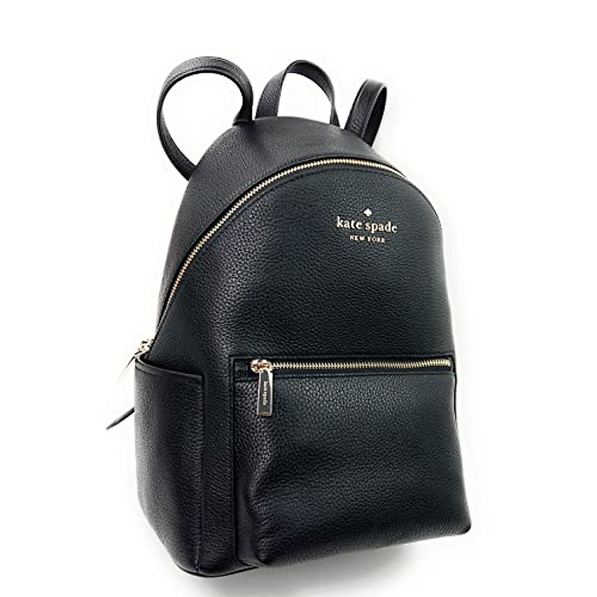 Kate Spade New York Liela Pebbled Leather Medium Dome Backpack (Black)