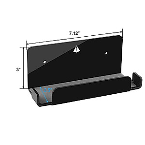 TXEsign Floating Wall Mount for Nintendo Switch, Black, 7.12"L x 3"W x 2.5"H