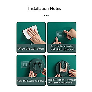 CARURLIFF Foldable Hair Dryer Holder,Wall Mounted Hair Tool Organizer,Wall Mount Bathroom Decor Blow Dryer Hanger