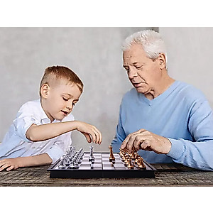 Youdepot Magnetic Chess Set - Portable, Foldable, and Travel-Ready Board Game for Kids and Adults (9.84 Inches)