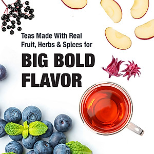 Tiesta Tea - Blueberry Wild Child, Blueberry Hibiscus Herbal Tea, Premium Loose Leaf Tea Blend, Non-Caffeinated Fruit Tea, Make Hot or Iced Tea & Brews Up to 25 Cups - 1.8oz Resealable Pouch