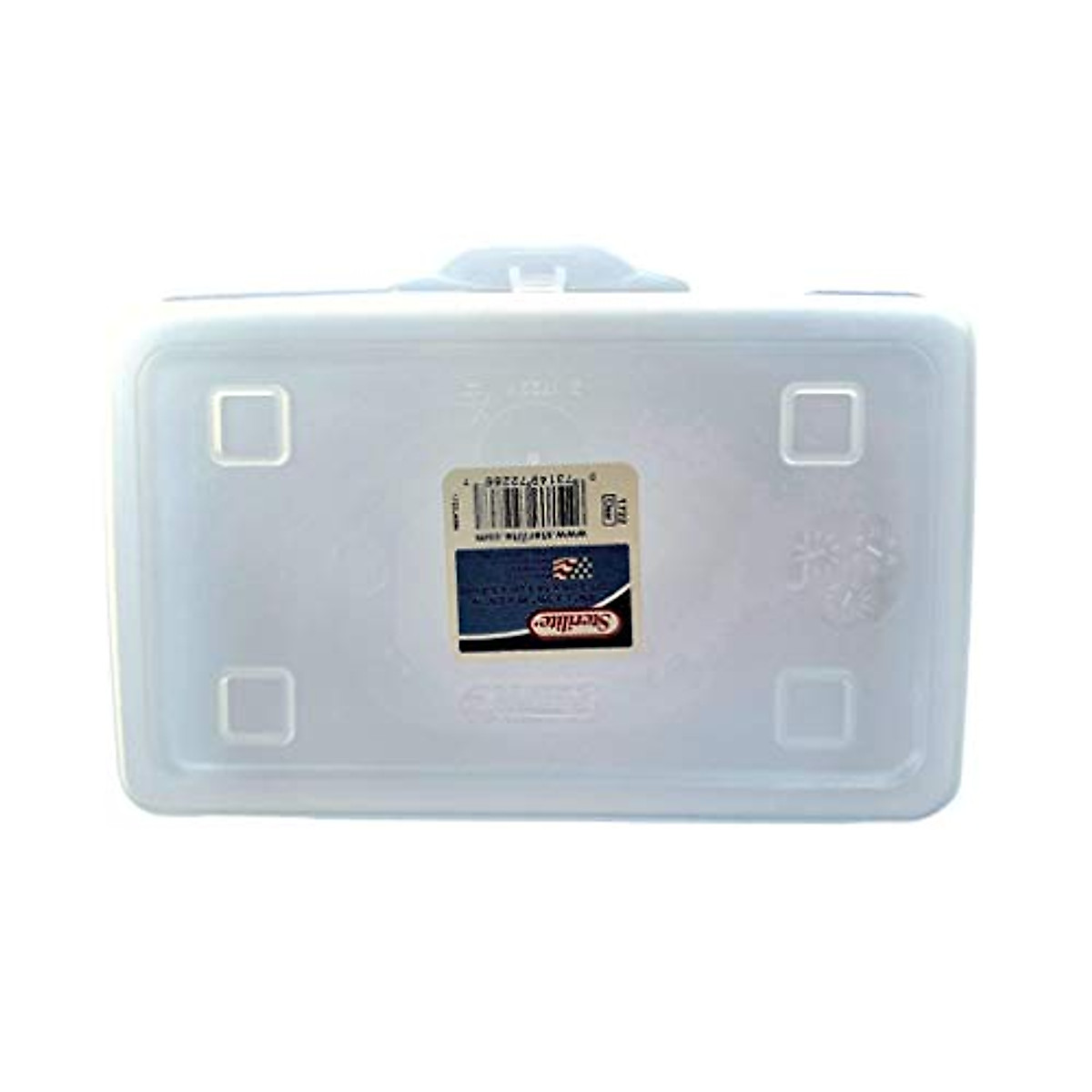 Sterilite Pencil Box with Splash Tint Lid (Clear)