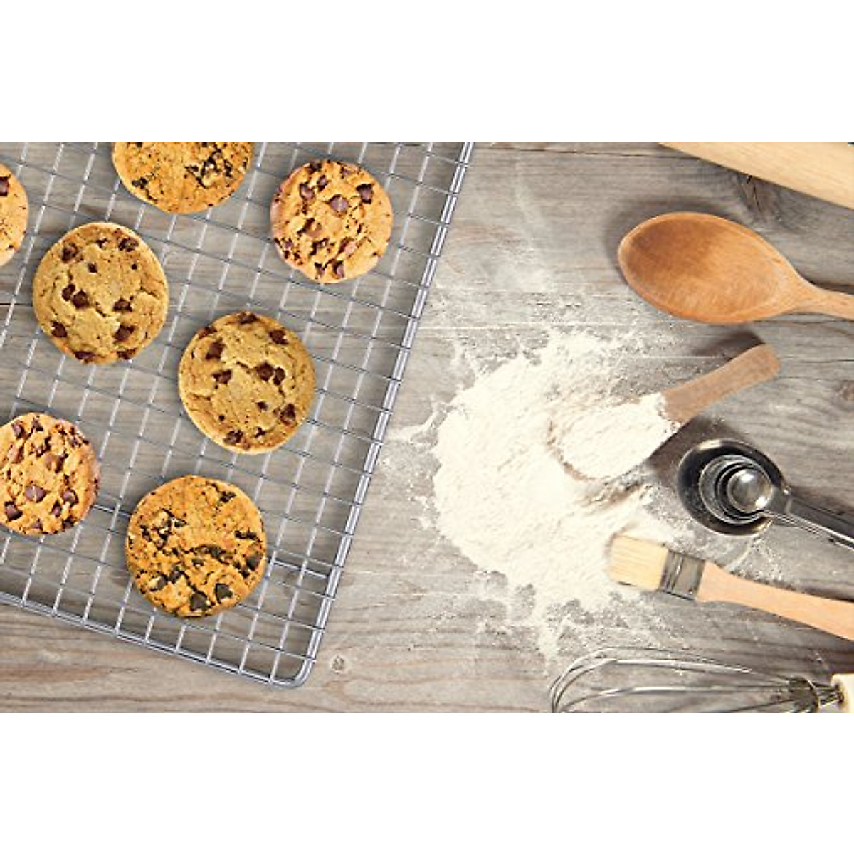 Mrs. Anderson’s Baking Half Sheet Baking and Cooling Rack, 16.5 x 11.75-Inches