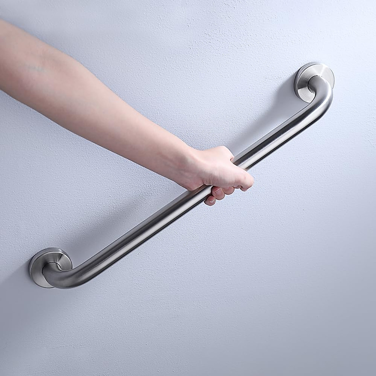 Decaura Anti Slip Shower Grab Bars, 18 inch Grab Bars for Bathtubs and Showers, Stainless Steel Safety Grab Bars for Handicap Disabled Elderly Senior Child Bathroom Shower Bath Handle 45 cm