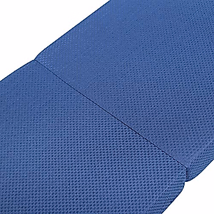 PrimaSleep 4 Inch Tri-Fold Topper, Guest Bed, Floor Mat,Blue,(Single)
