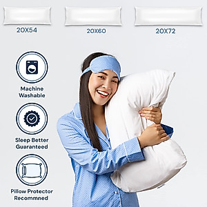 Luxury Premium Polyester Full Body Pillows for Adults - 3 Different Sizes for All!