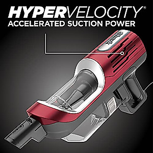 Shark HZ602 Ultralight Pet Pro Corded Stick Vacuum with PowerFins & Self-Cleaning Brushroll, Perfect for Pets, Converts to Hand Vacuum, Pet Power Brush, Crevice & Upholstery Tools, Comet Red