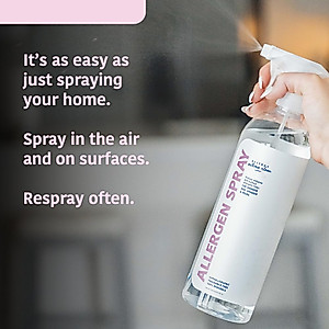 Allergy Asthma Clean Allergen Spray, Pets, Dust Allergies & More, Air & Surface Control, Just Add Water, Bottle, Over 33oz