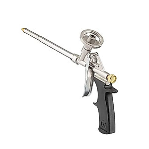 INTERTOOL Foam Gun, Expanding PU Applicator, Professional Metal Body, Spray Dispensing Caulk Application, Insulating, Sealing, Filling PT-0603