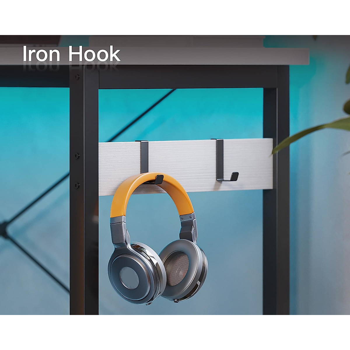 Coleshome 66" L Shaped Gaming Desk, L Shaped Desk, Computer Desk, Gaming Desk, Writing Desk, Home Office Desk, White