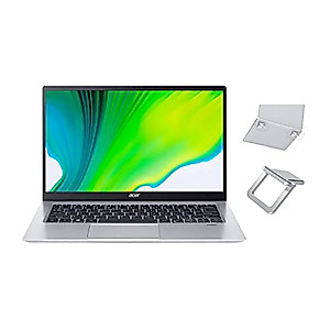 Acer Swift 14 inch FHD Premium Laptop PC | Intel Celeron N4020 | 4GB Memory | 128GB SSD | Intel UHD Graphics | Fingerprint Reader | Windows 11 Home in S Mode | with Laptop Stand Bundle