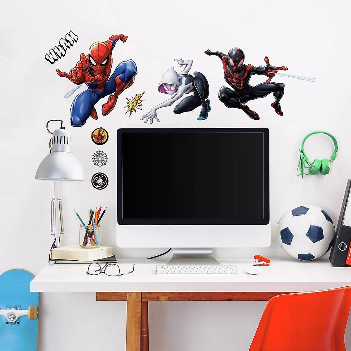 RoomMates Marvel Spider-Man Miles Morales Peel and Stick Wall Decals by RoomMates, RMK3922SCS