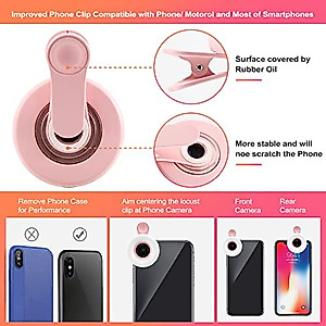 Yuyosunb LED Phone Lens Selfie Ring Light Mobile Phone Fill Light HD Macro Dimmable Lamp Beauty Ringlight