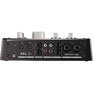 Solid State Logic SSL-2+ USB Audio Interface Bundle with Studio Monitor Headphone, 2x MIDI Cable & 2x XLR Cable