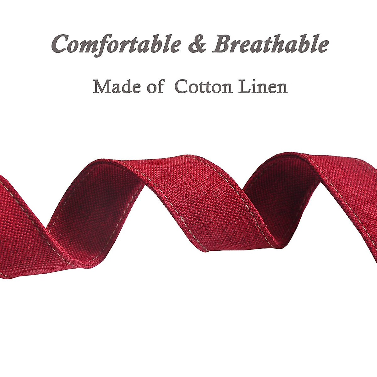 Farcaya Ukulele Strap Soprano Concert Tenor Baritone Banjo Mandolin Cotton Linen Leather Ends Uke Strap, Musical Instrument Accessories Picks Lock Button Screw (Red)