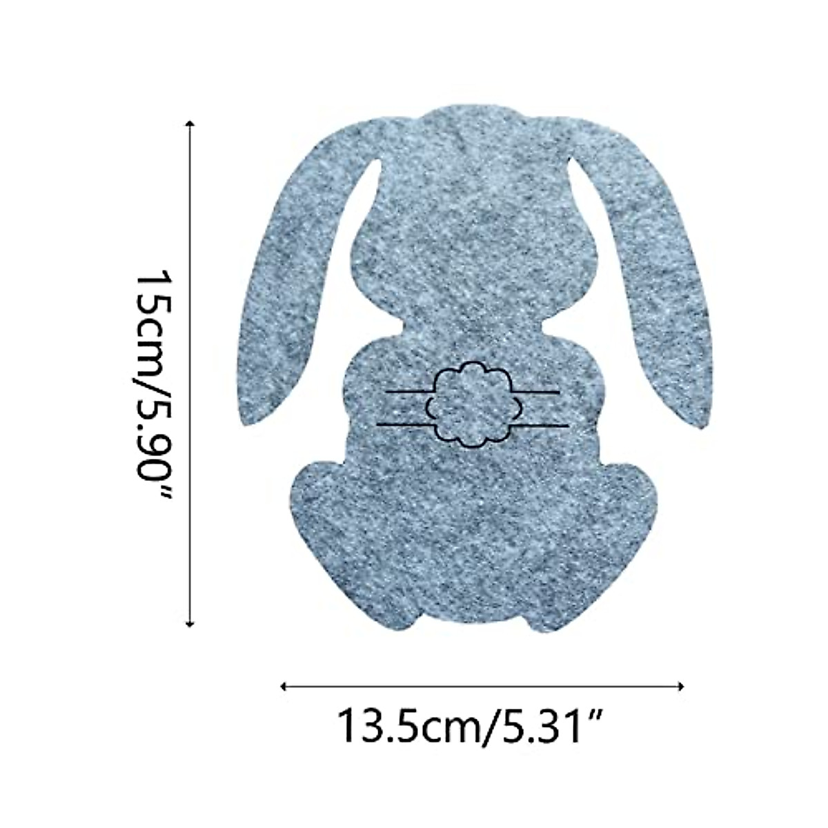 4Pcs Easter Cutlery Bag Set Festive Party Cutlery Decoration Bag Cutlery Decoration PZ3