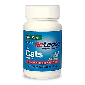 Ramard Plaque Re-Lease for Cats - Teeth Cleaner for Fresh Breath - Mouth Freshener Cat Dental Treat Solution - Pet Health Supplies - Infection & Tooth Plaque Remover