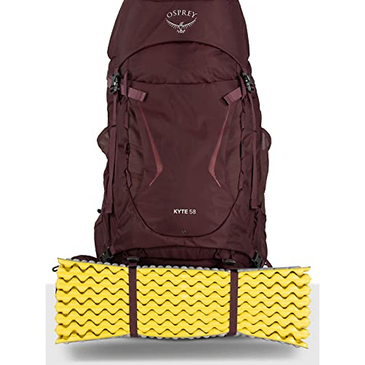 Osprey Kyte 58L Women's Backpacking Backpack with Hipbelt, Elderberry Purple, WM/L