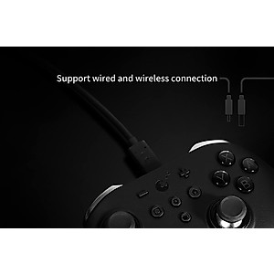 GuliKit Kingkong 2 Pro Hall Effect Wireless Bluetooth Controller for NS Switch, Windows PC,MacOS,Android And iOS,Adaptation for PC Switch Emulator,Gamepad with Joysticks,Auto Pilot Gaming Button(Black)