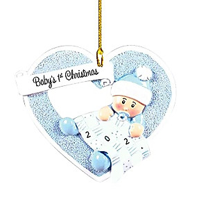 Boping Store Blue Love Cradle Child Baby Rest Christmas Pendant Decoration Christmas Ceiling Decorations and (Multicolor, One Size)